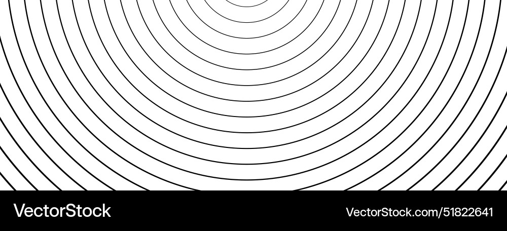 Sound wave irradiation or circular vibrations Vector Image