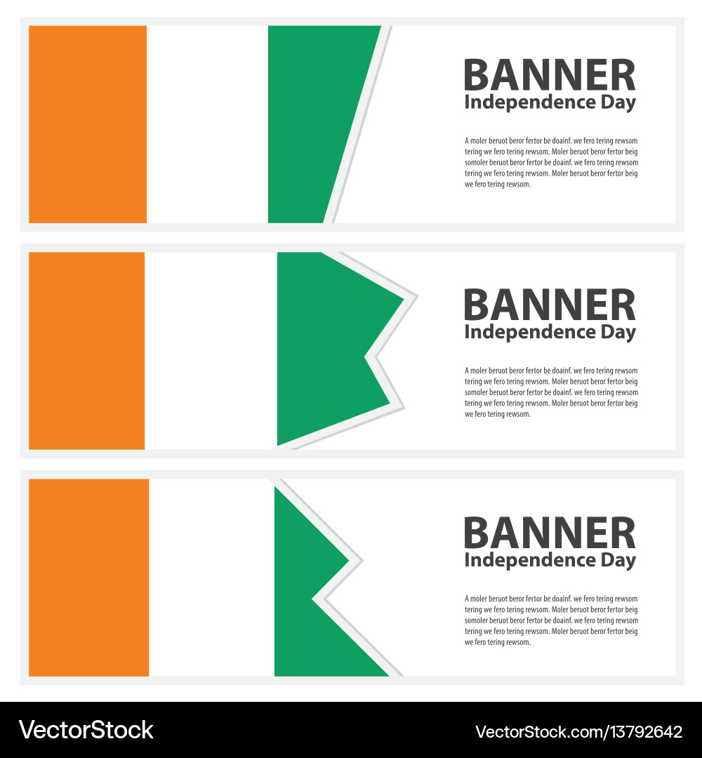 Cote divoire Flagge Banner Sammlung Unabhängigkeit