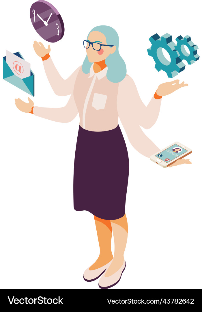 Effective management concept Royalty Free Vector Image