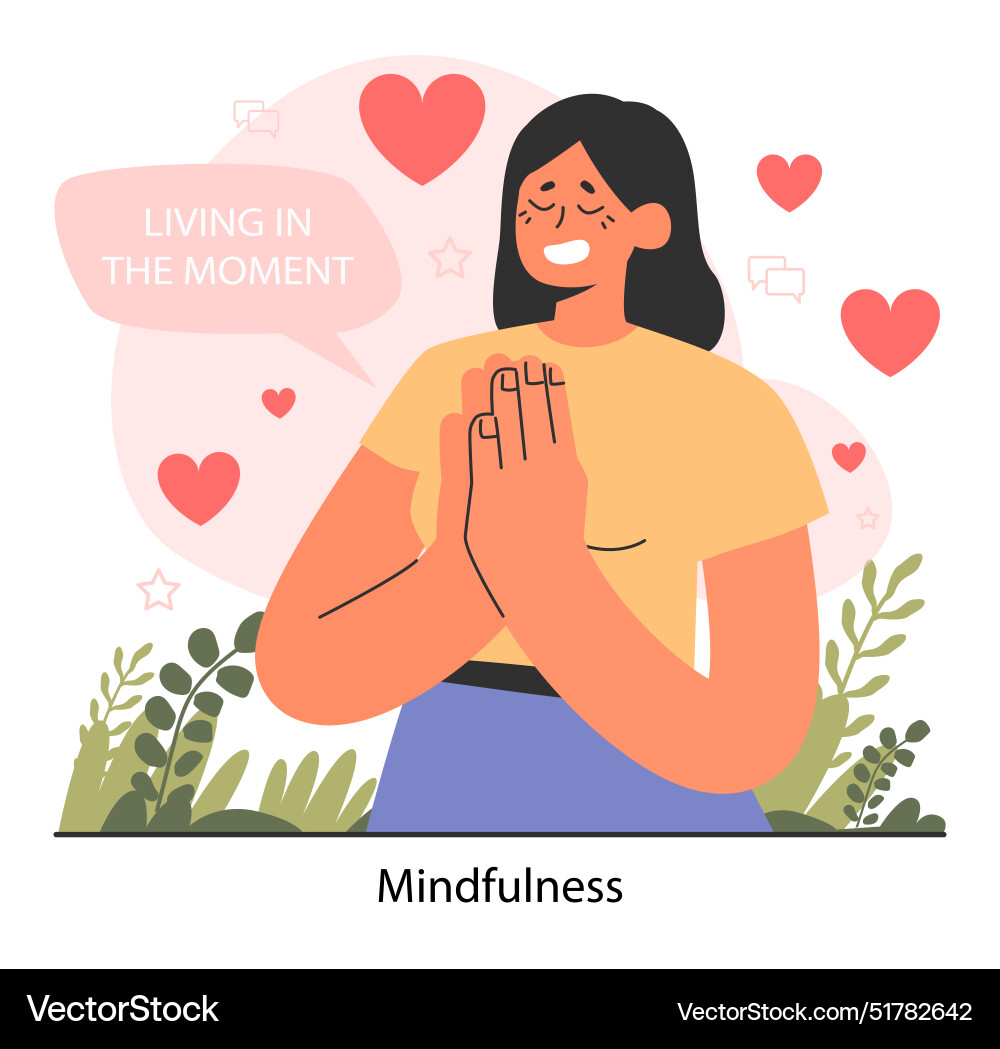 Mindfulness emotional awareness and balance eq Vector Image