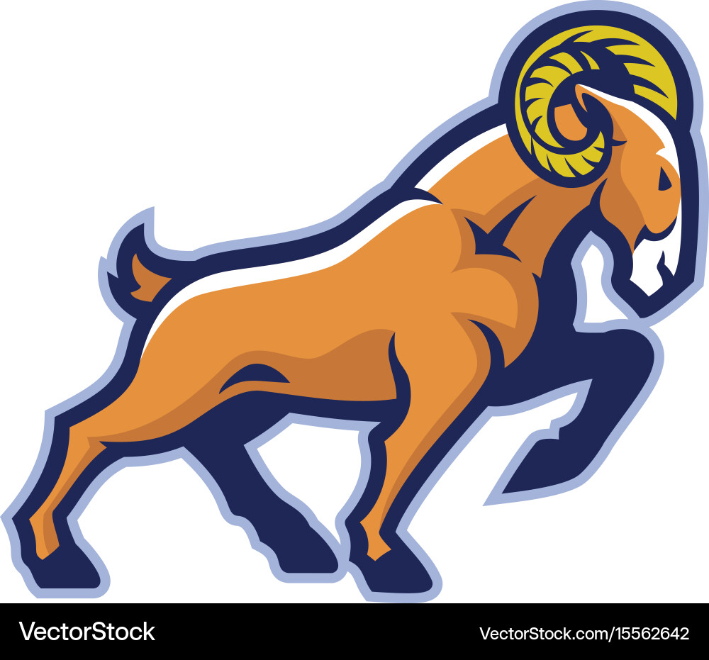 Ram Mascot Symbol Royalty Free Vector Image - VectorStock