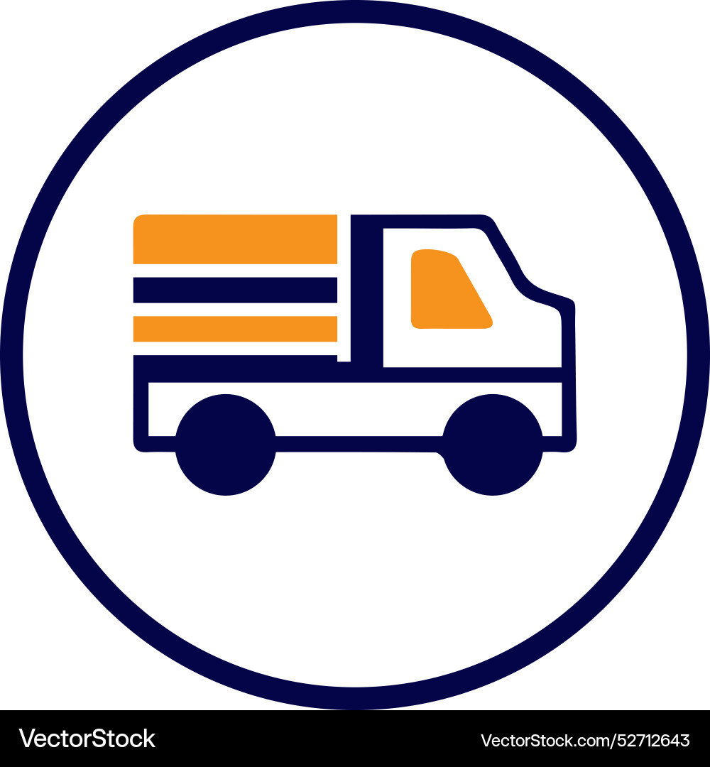 Car bus truck delivery van icon Royalty Free Vector Image