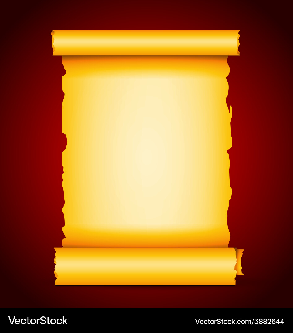 Gold scroll Royalty Free Vector Image - VectorStock