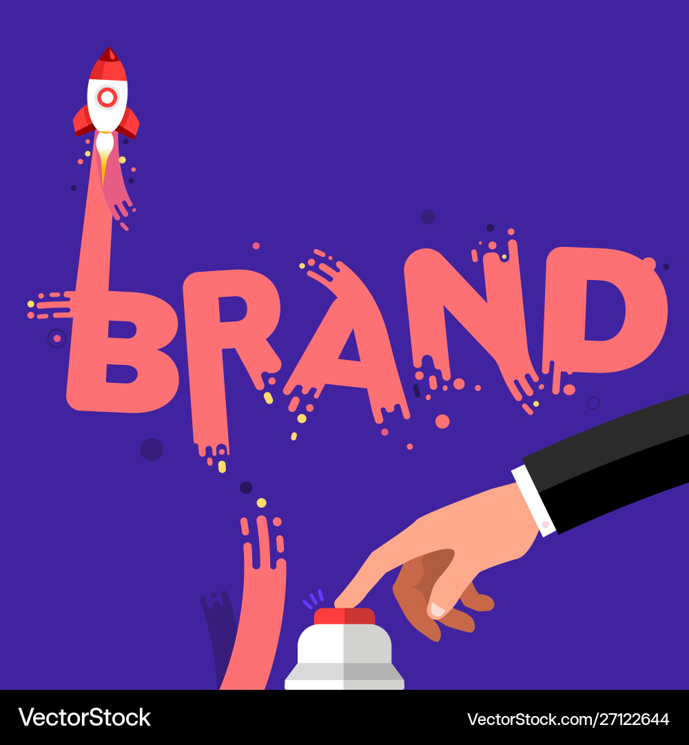 Startup brand Royalty Free Vector Image - VectorStock