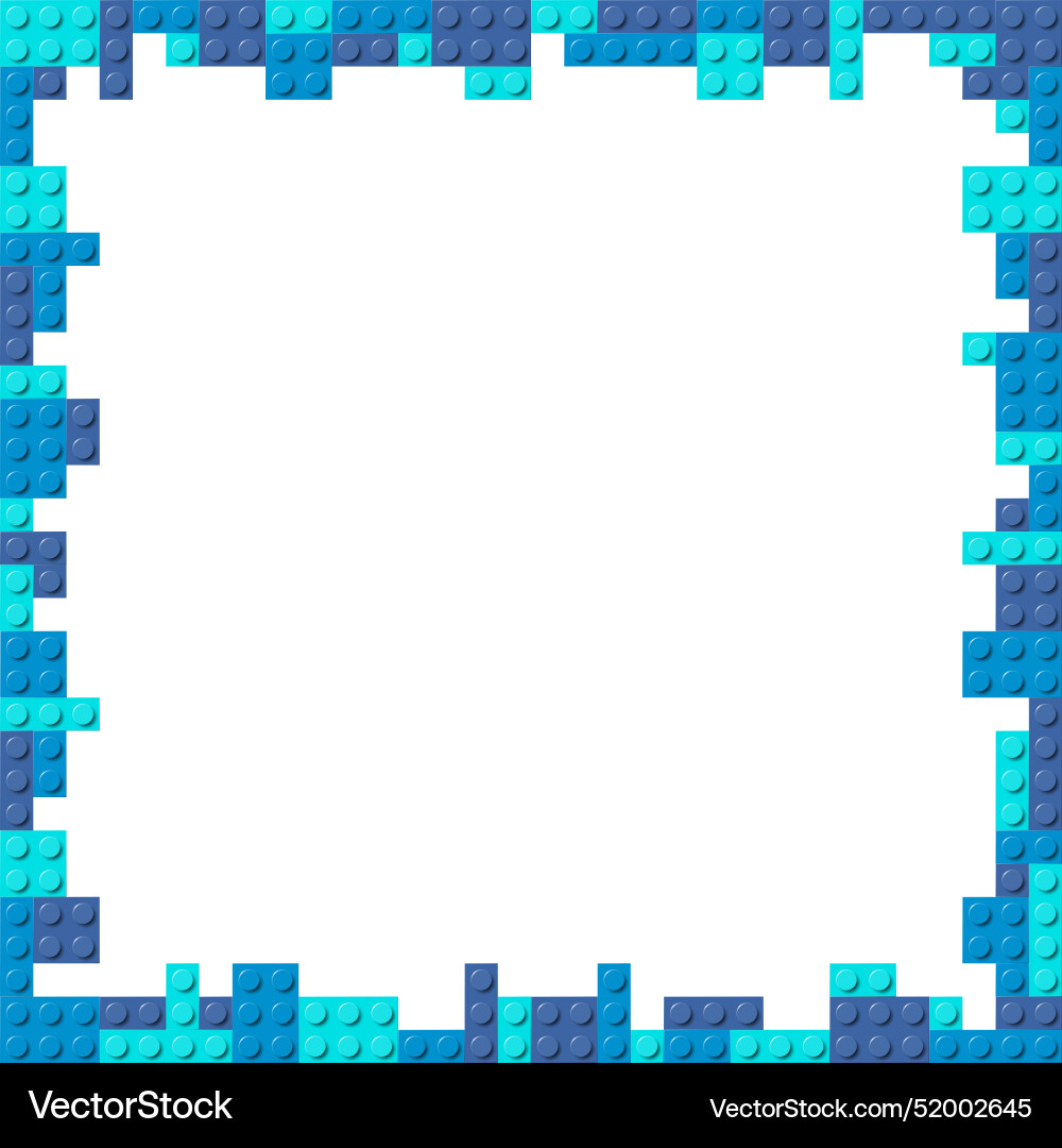 Blue frame composed of three shades Royalty Free Vector