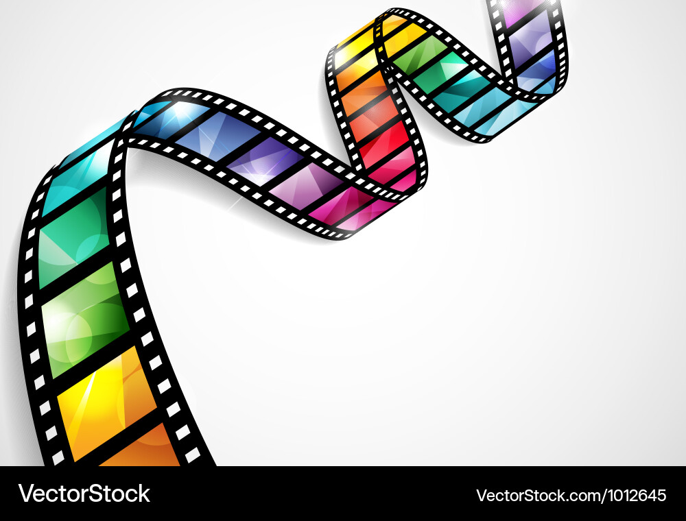 Dynamic Film Strip Royalty Free Vector Image - VectorStock
