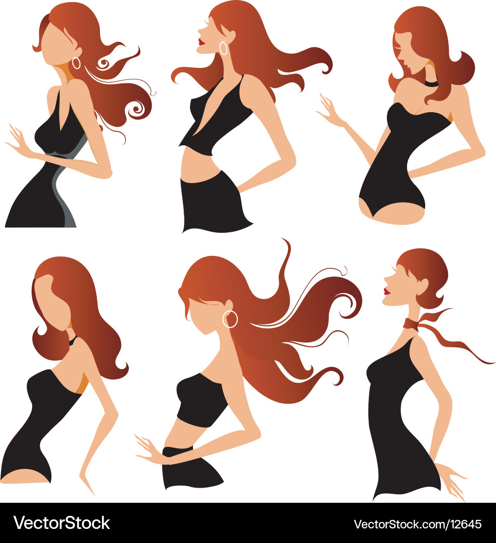 Runway Model Silhouette Vector Images (over 140)