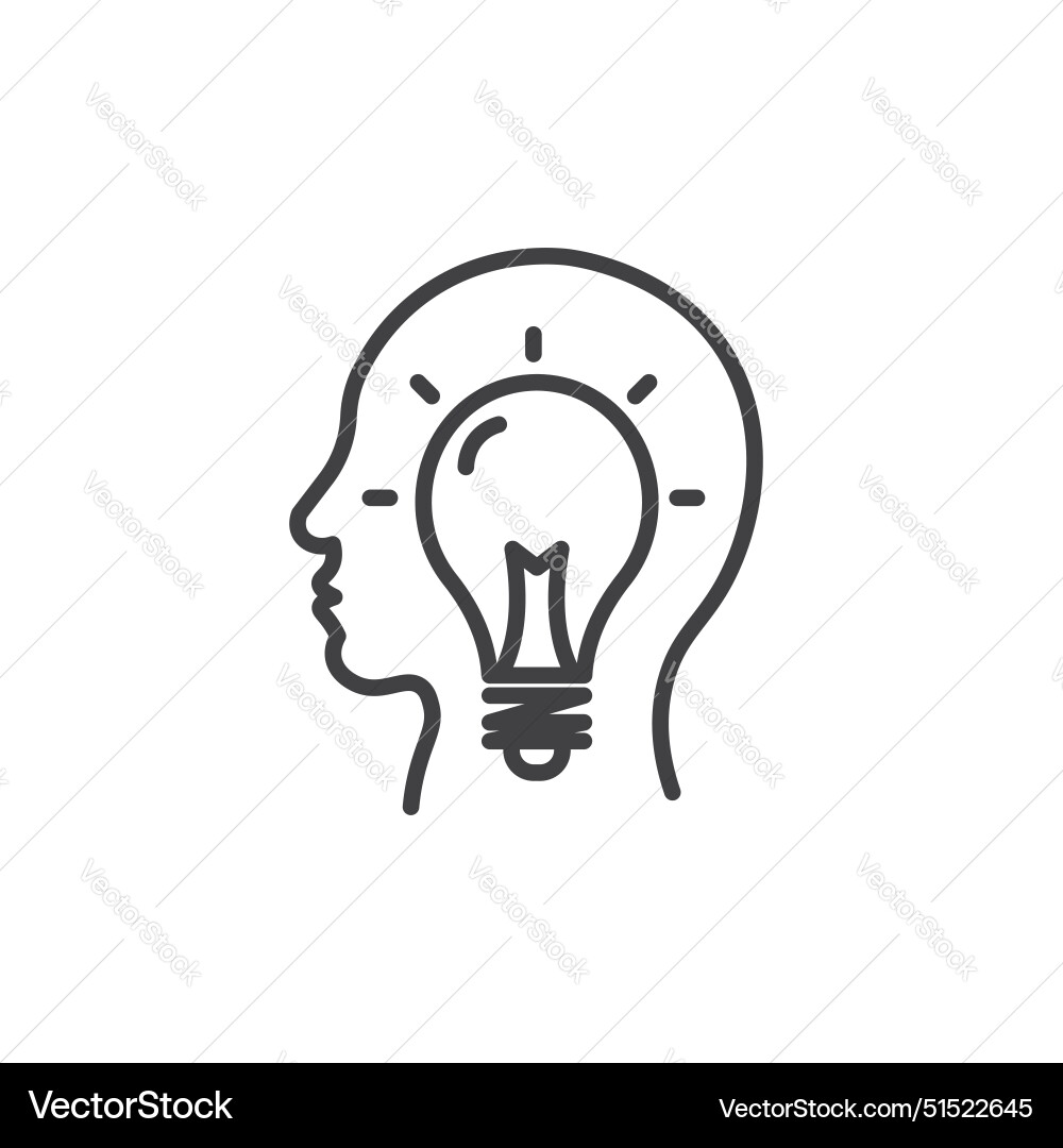 Thinking icon Royalty Free Vector Image - VectorStock