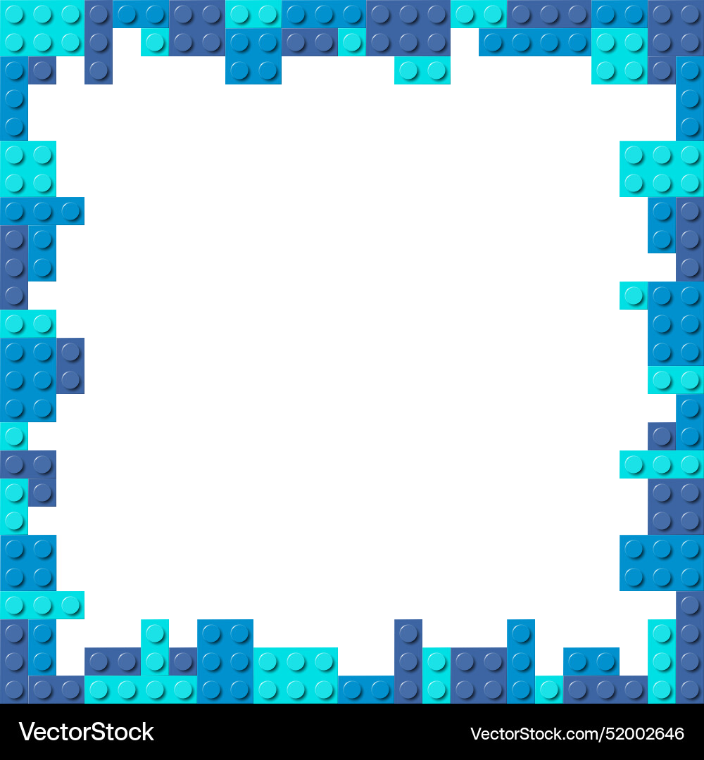 Blue frame composed of three shades Royalty Free Vector