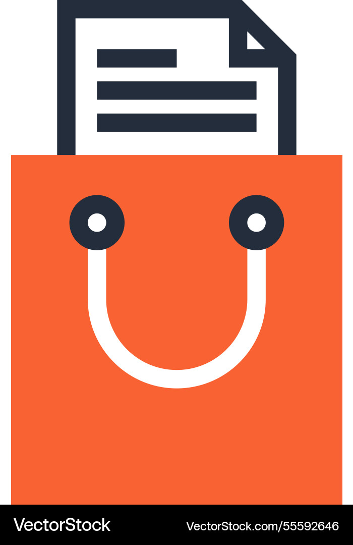 Shopping bag Royalty Free Vector Image - VectorStock