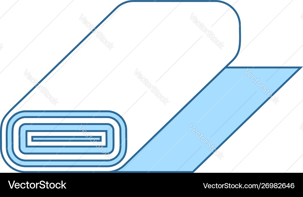 Tailor cloth roll icon Royalty Free Vector Image