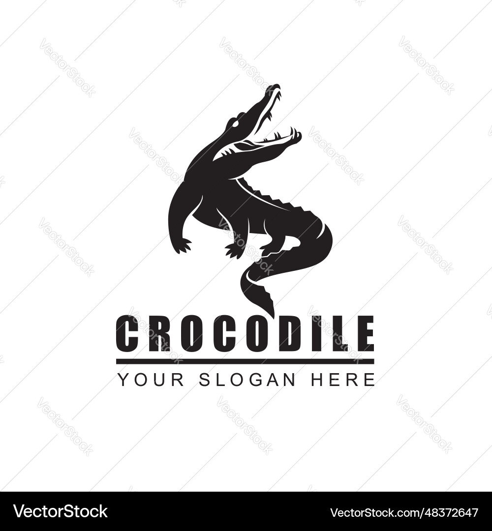 Icon of crocodile Royalty Free Vector Image - VectorStock