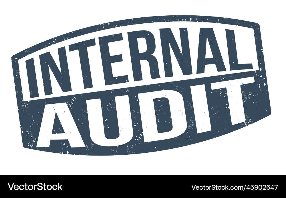 Internal audit grunge rubber stamp Royalty Free Vector Image