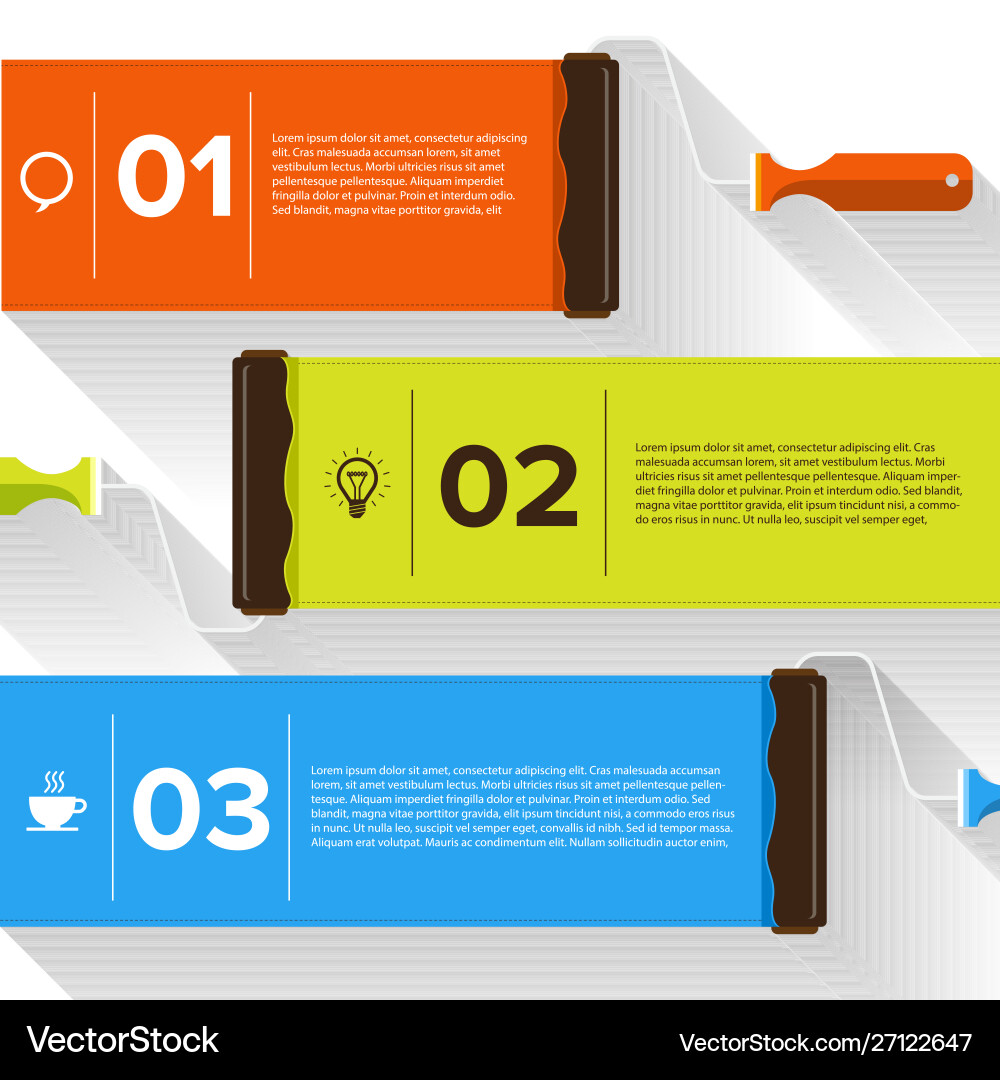 Modern Brush Text Boxes Royalty Free Vector Image