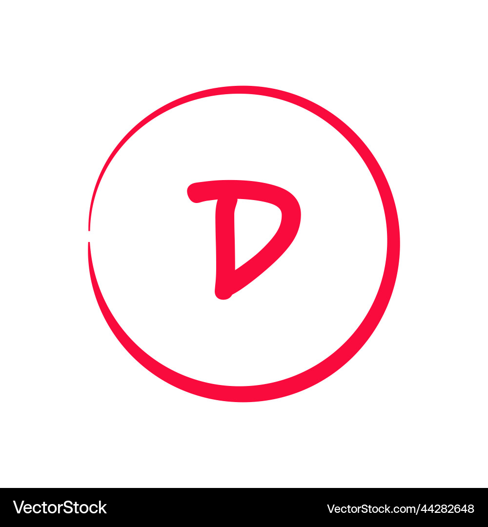 School Grading System - D Grades Royalty Free Vector Image