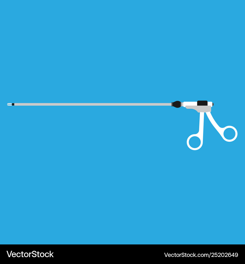 Laparoscopic surgery instrument doc procedure Vector Image