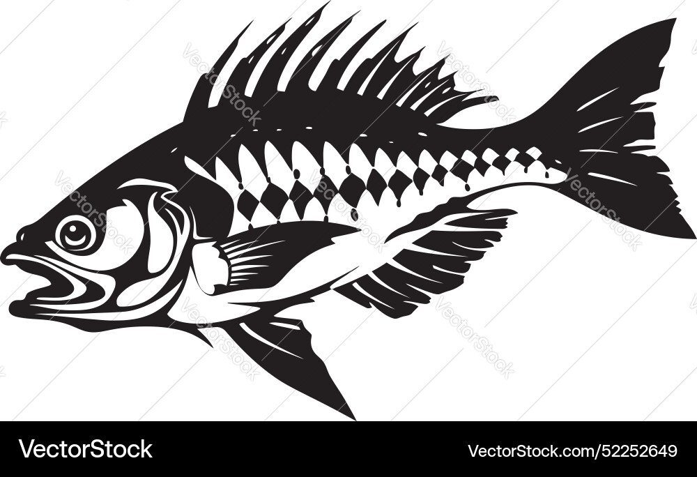 Serrated specter symbol black icon design Vector Image