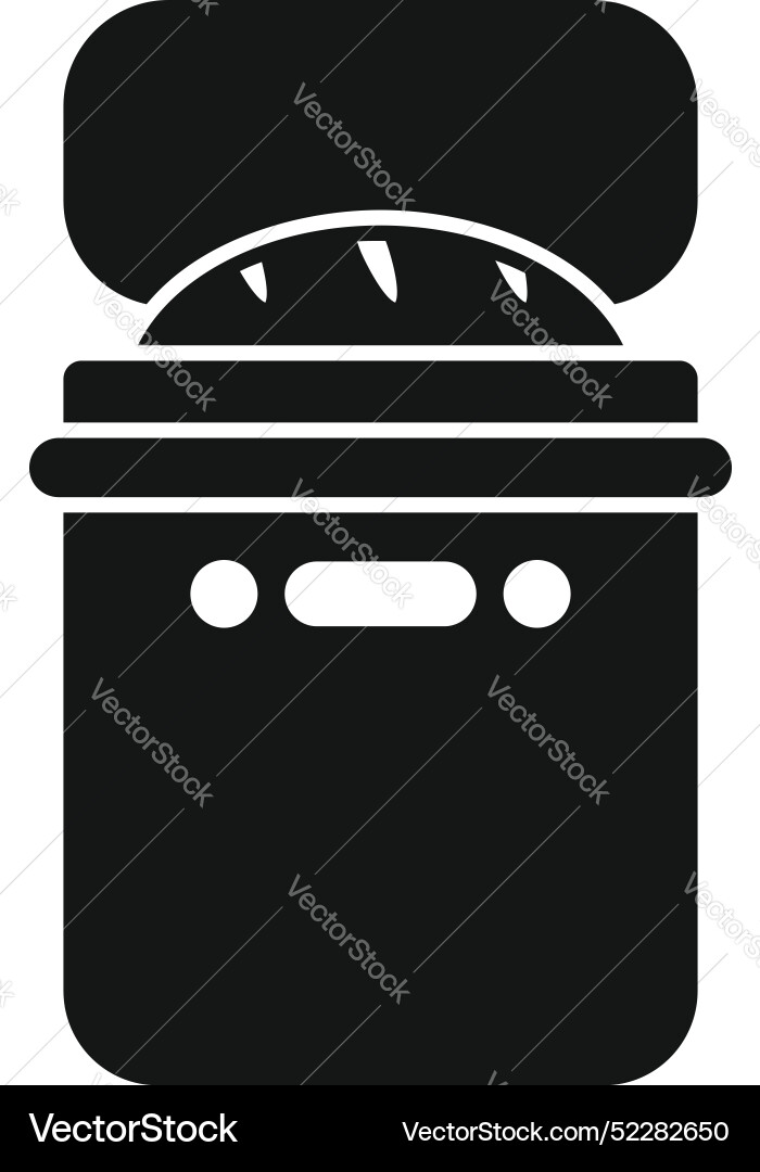 Bread baking machine with open lid Royalty Free Vector Image