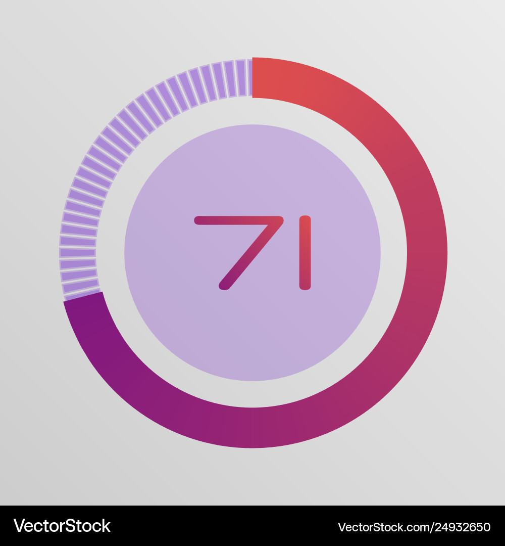 Circular interval timer Royalty Free Vector Image