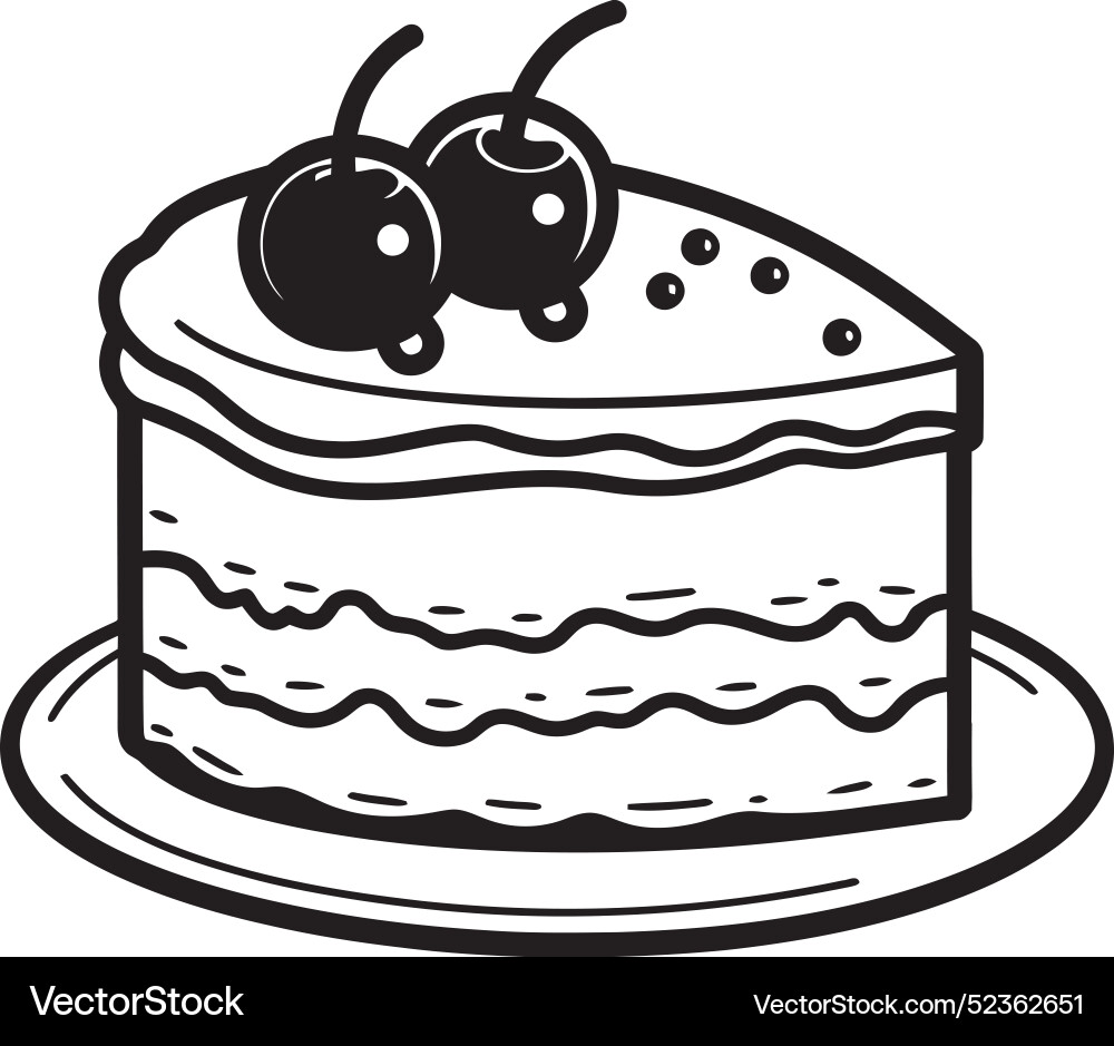 Cake artistry showcase spectacular Royalty Free Vector Image