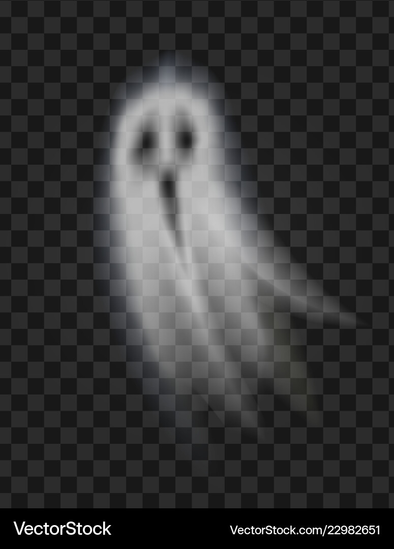 Spooky Poltergeist Ghost Royalty Free Vector Image
