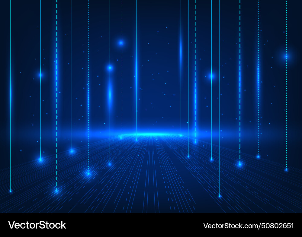 Technology background lines are arranged on top Vector Image