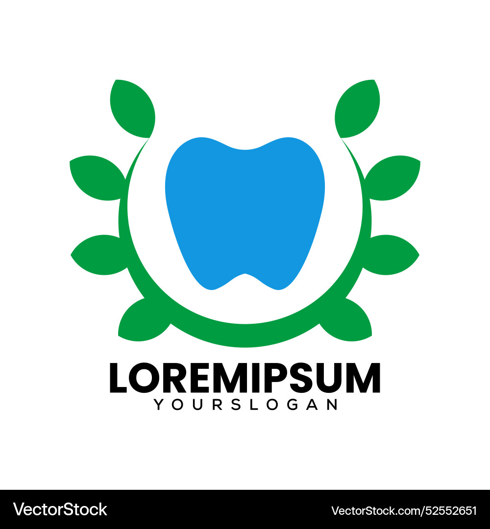 Tooth logo design template Royalty Free Vector Image