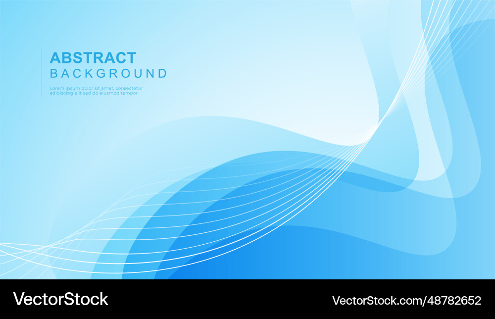 Abstract blue wave background Royalty Free Vector Image