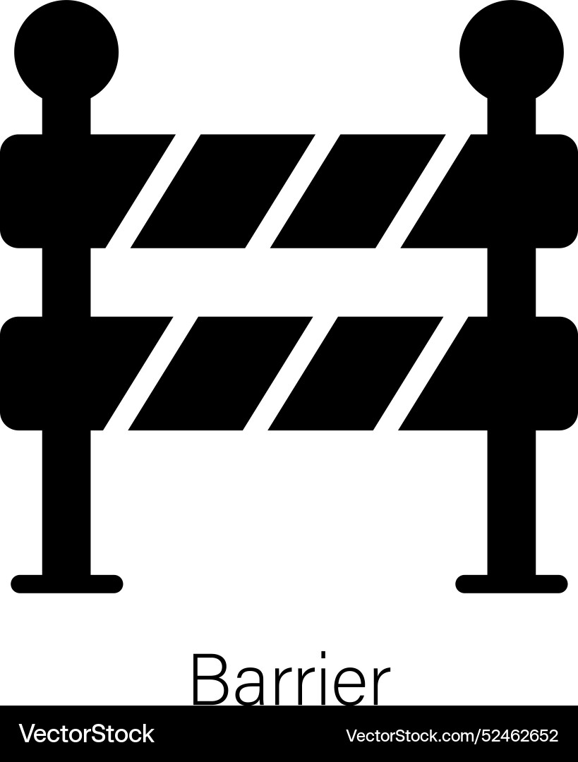 Barrier Royalty Free Vector Image - VectorStock