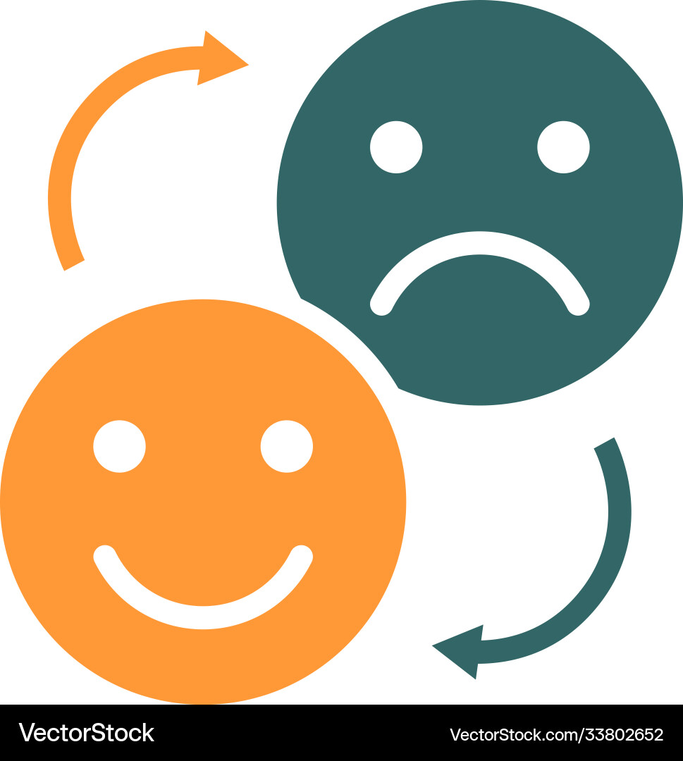 Emotion Exchange Icon Royalty Free Vector Image