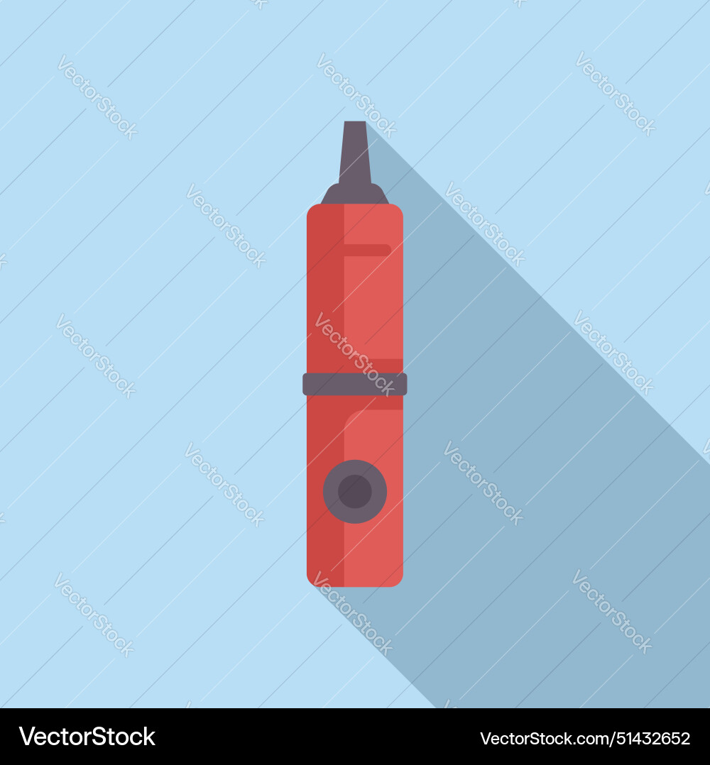 Flat design of red marker pen Royalty Free Vector Image