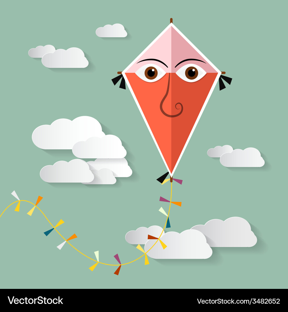 Kite Royalty Free Vector Image - VectorStock