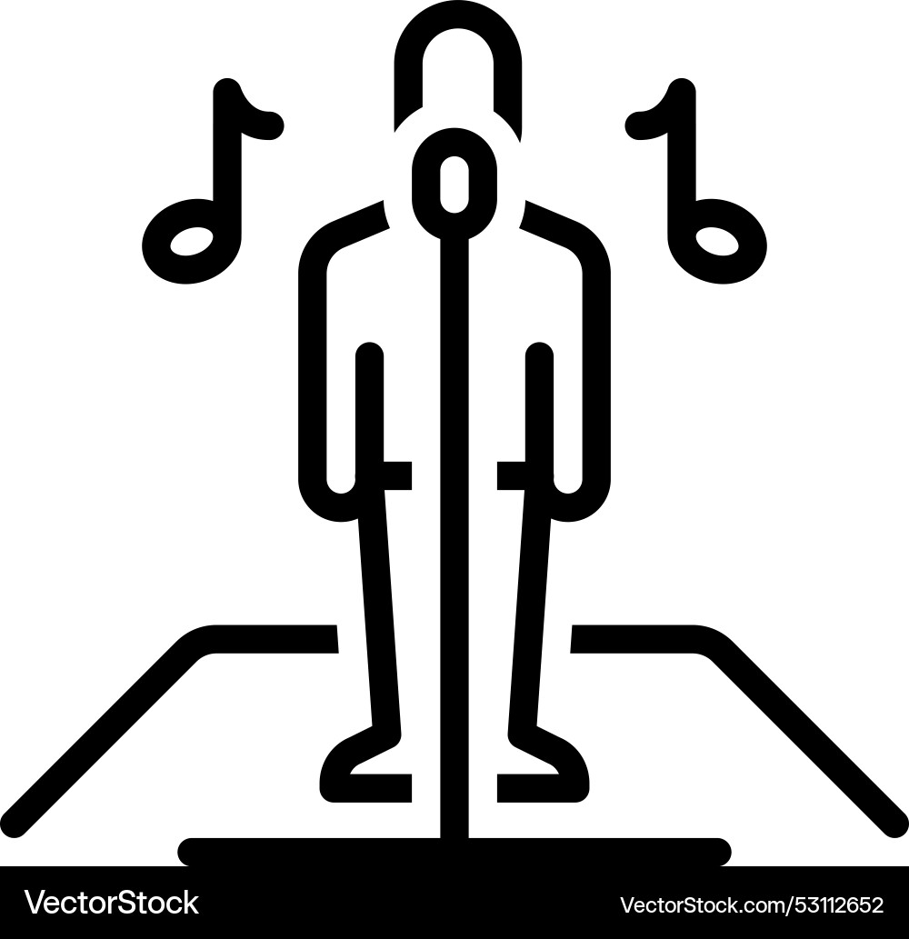 Singing Royalty Free Vector Image - VectorStock