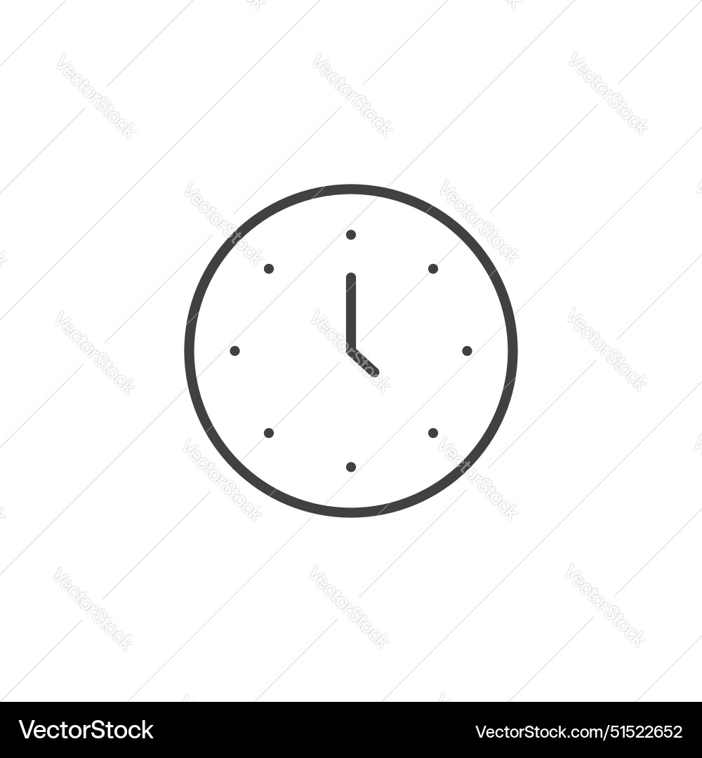 Time clock icon Royalty Free Vector Image - VectorStock