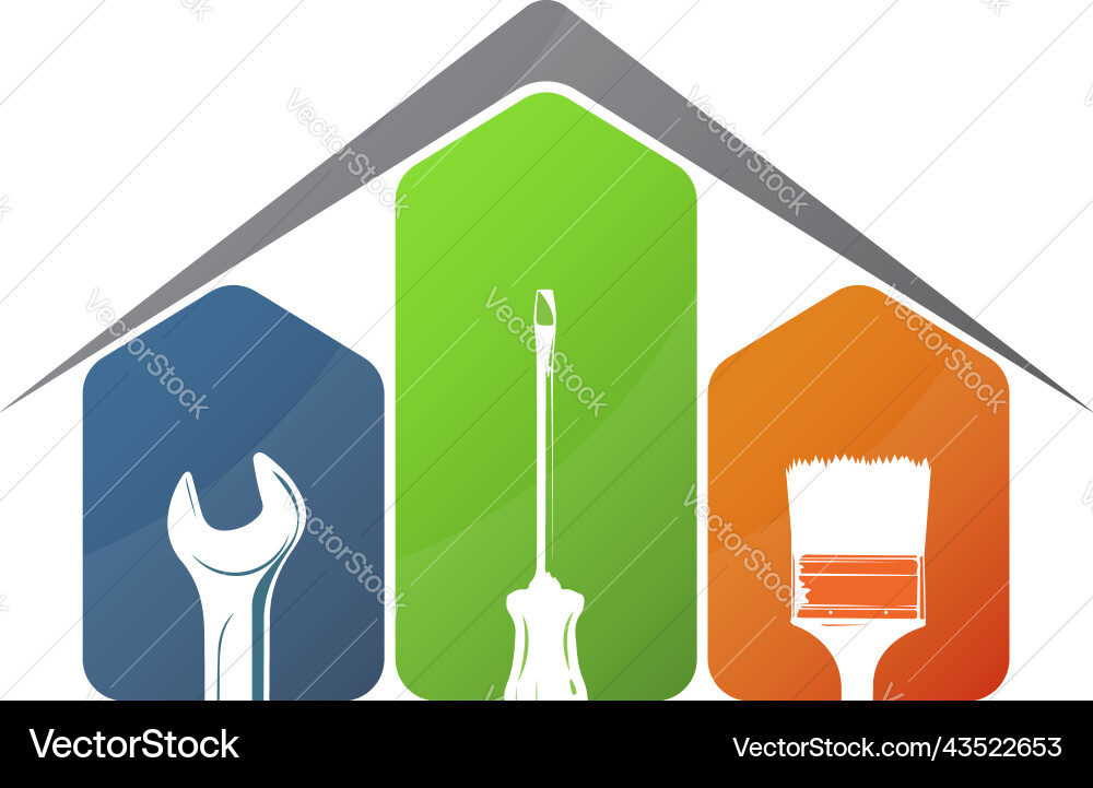 Design for renovation and construction Royalty Free Vector