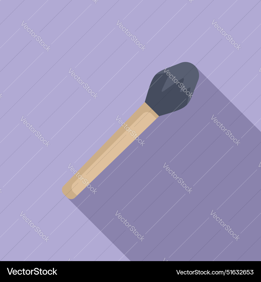 Makeup brush creating perfect contouring Vector Image