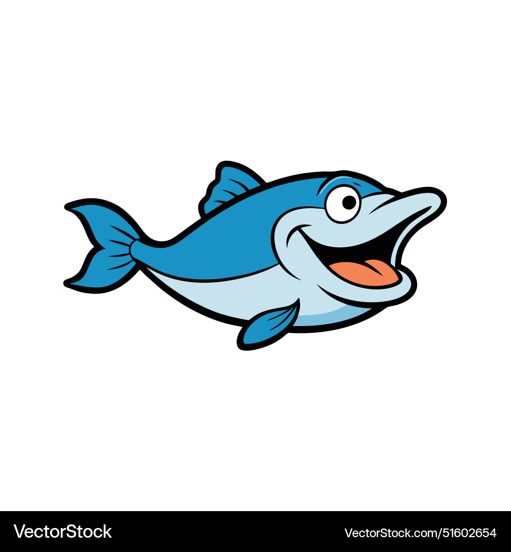 Atlantic cod fish laughs icon Royalty Free Vector Image