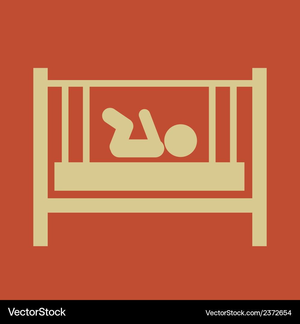 Baby Cot Icon Royalty Free Vector Image - VectorStock