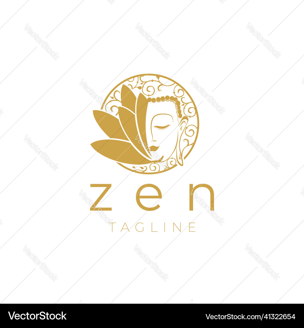 Zen Logo Vector Balance Stone Zen Logo Yoga Vector With Water Symbol