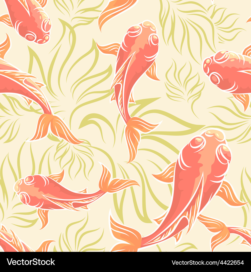 Carp pattern Royalty Free Vector Image - VectorStock