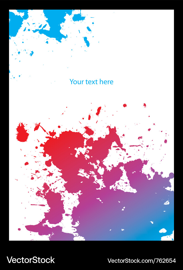 Grunge Splatter Texture Royalty Free Vector Image