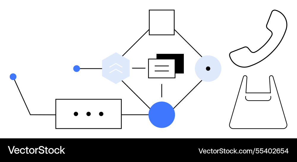Network connectivity and communication in digital Vector Image