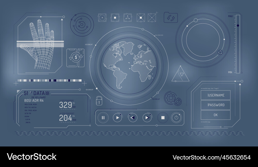 Set of infographic elements about global Vector Image
