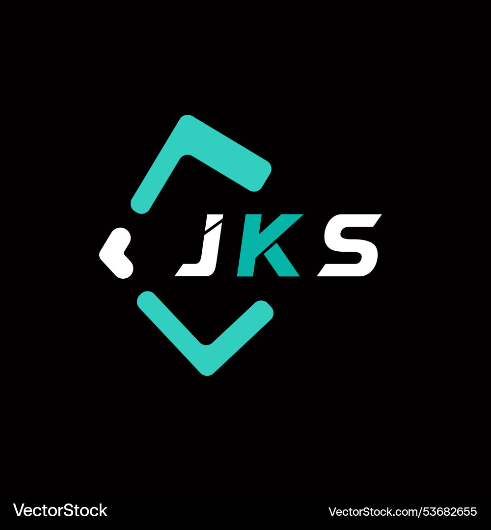 Jks creative minimalist letter logo unique Vector Image