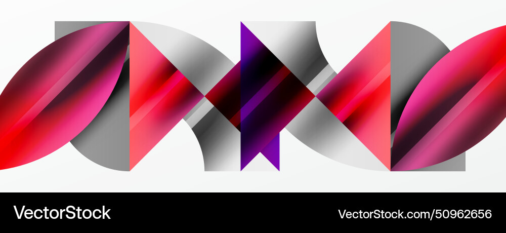 Abstract geometric shapes symbolizing creative Vector Image