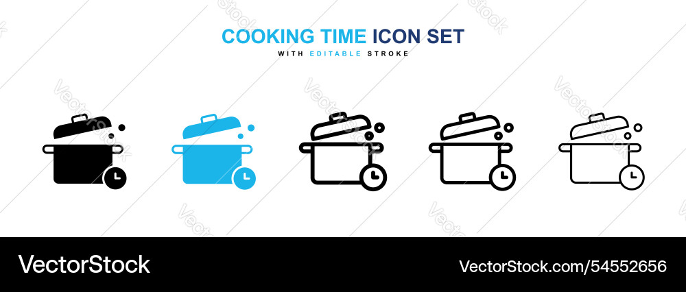Cooking time icon Royalty Free Vector Image - VectorStock