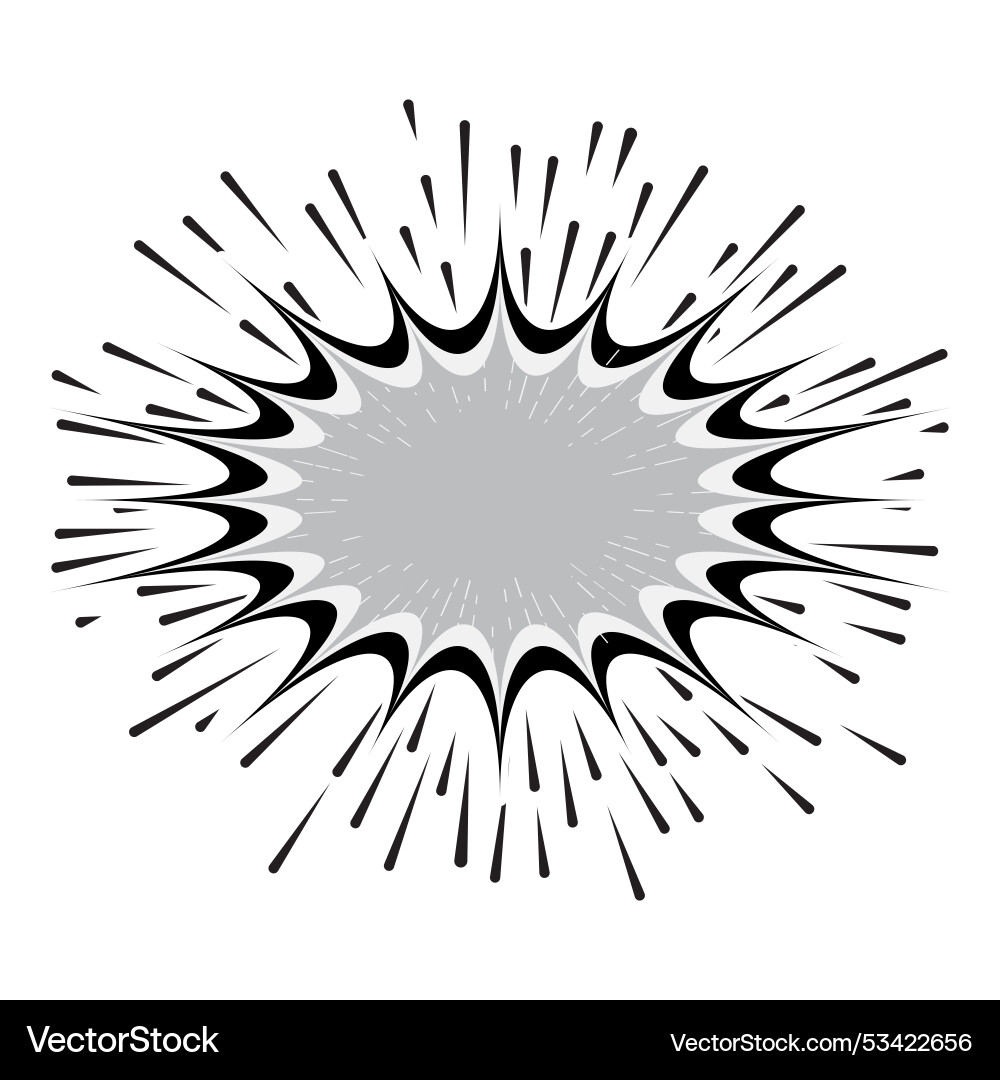 Explosion pop art cartoon comic isolated Vector Image