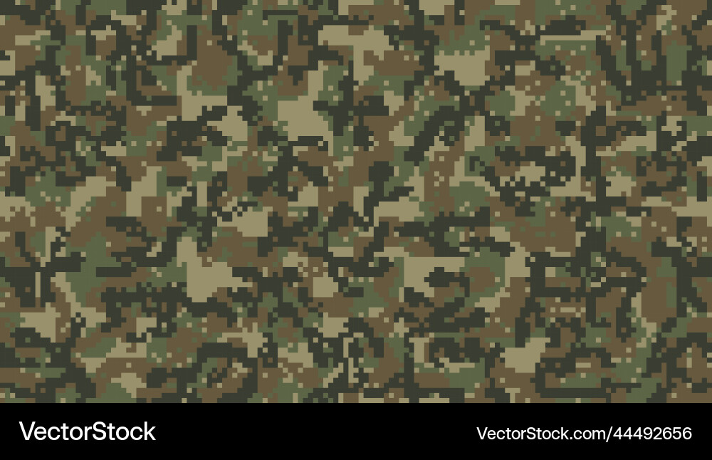 Pixelated Camouflage Pattern Royalty Free Vector Image