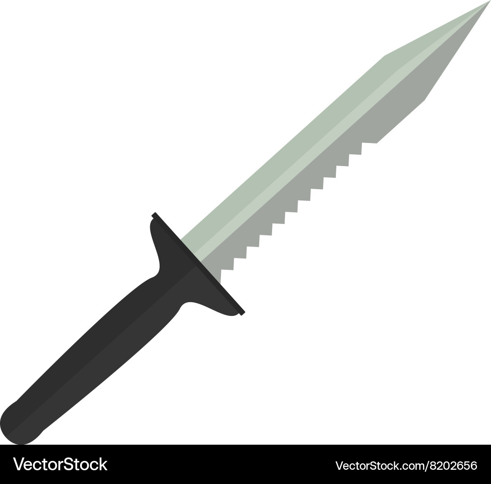Short knife creative and cartoon Royalty Free Vector Image