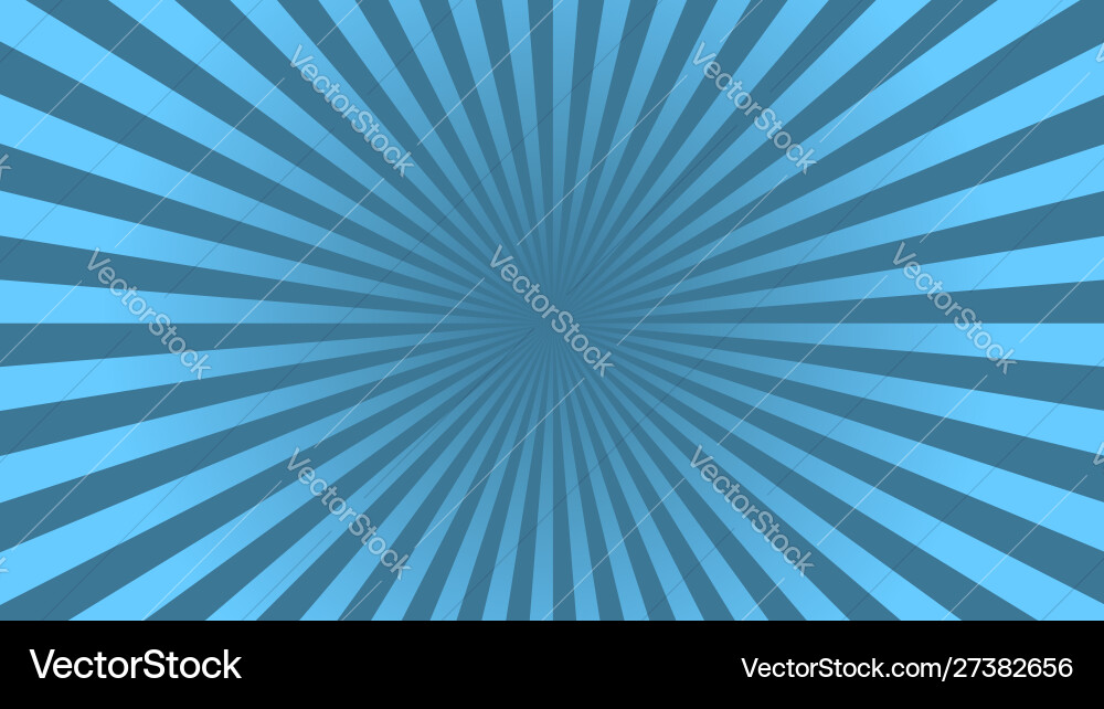 Sun Rays Background - Blue Radiance Royalty Free Vector